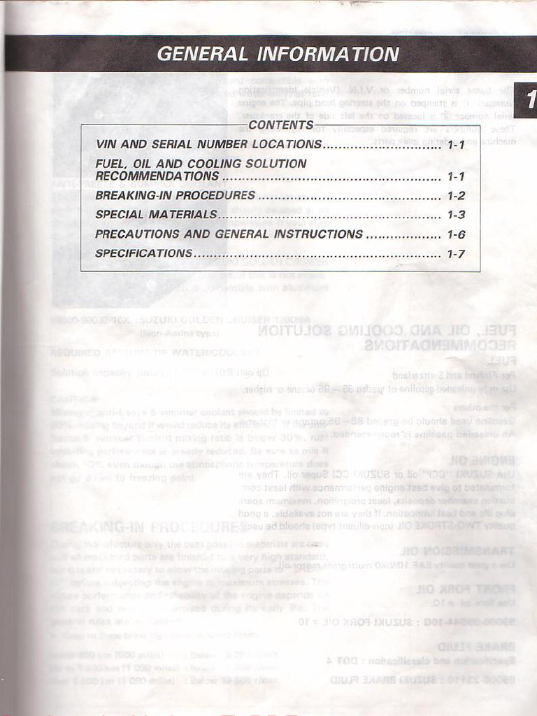 RGG125 1992 1992 Service - Manual - 99500 11160 01E | PDF | Technology & Engineering