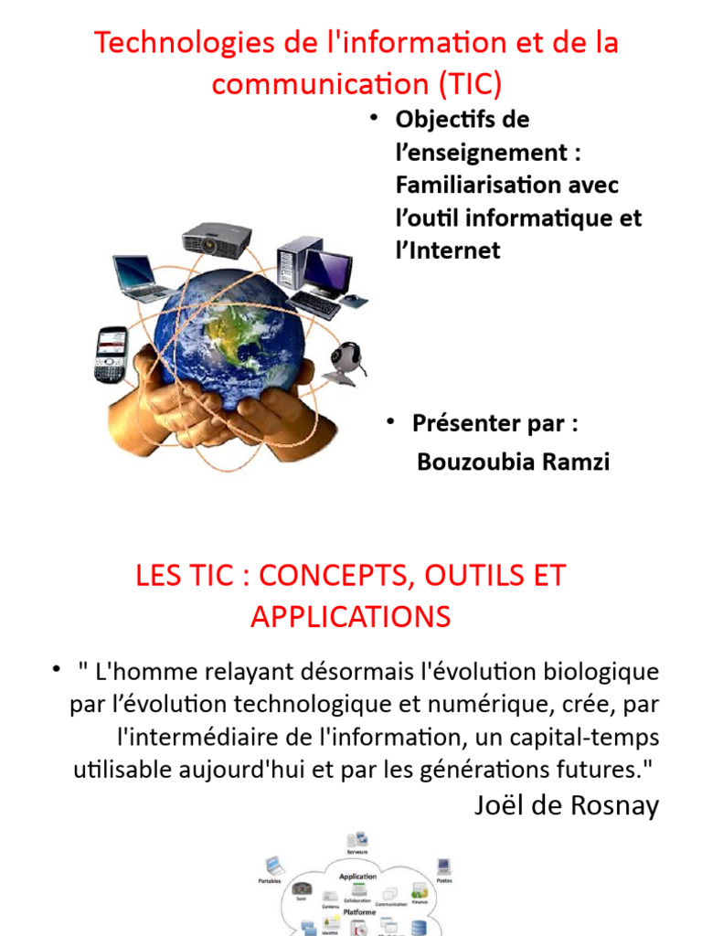 Technologies de L'information Et de La Communication (TIC) | Télécharger gratuitement PDF ...