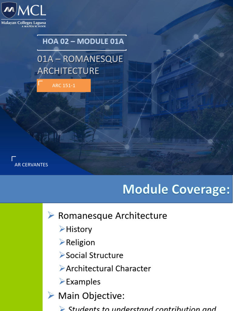 01A - AR151-1 - Romanesque Architecture | PDF | Gothic Architecture | Church (Building)