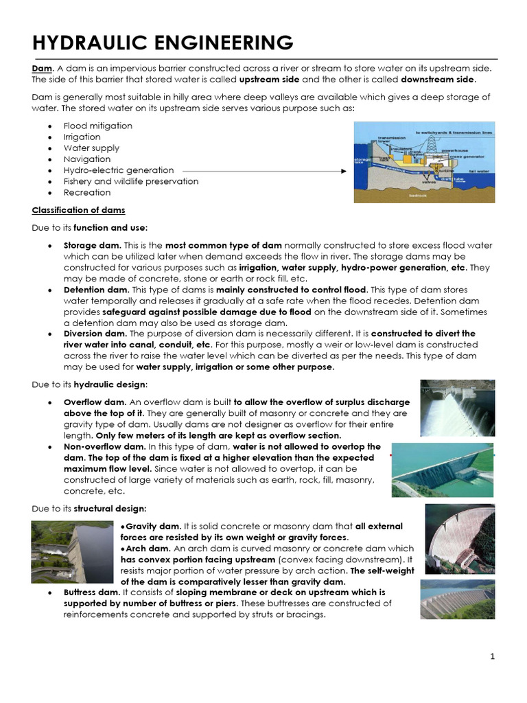 Hydraulic Engineering | PDF | Spillway | Dam