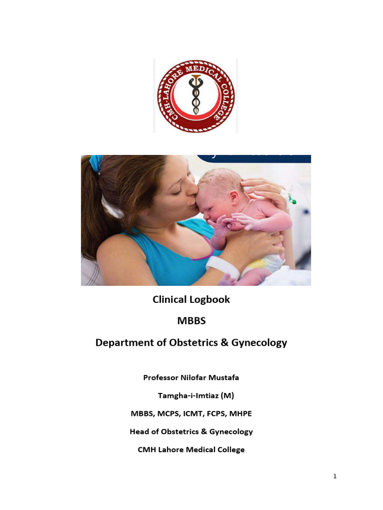 Gynaecology Obstetrics MBBS Log Book Update 26 Sept 2023 | Download ...