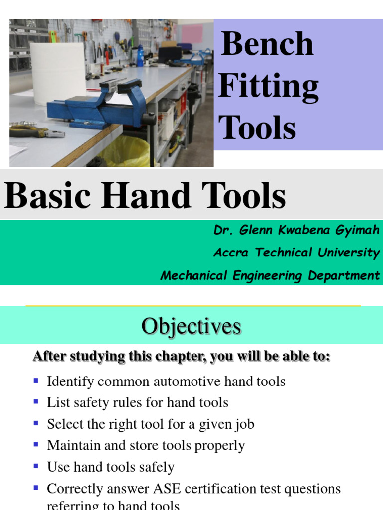 Bench Fitting Tools L1 | PDF