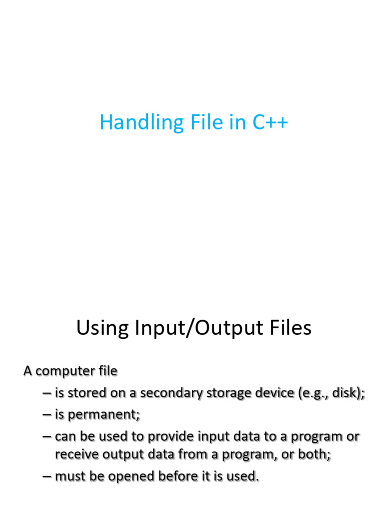 C++_files | PDF | Computer File | Input/Output