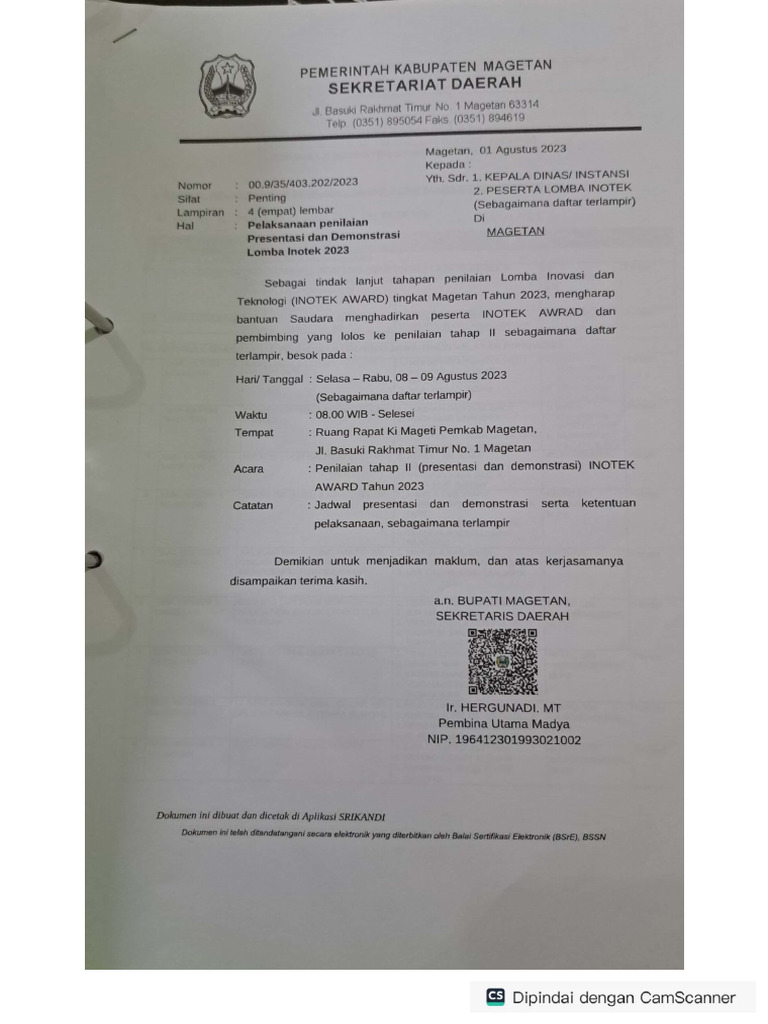 Lomba Inotek | PDF