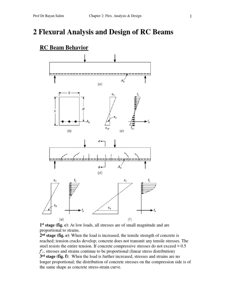 2 19 Flexural Analysis and Design of RC Beams | PDF | Strength Of Materials | Fracture