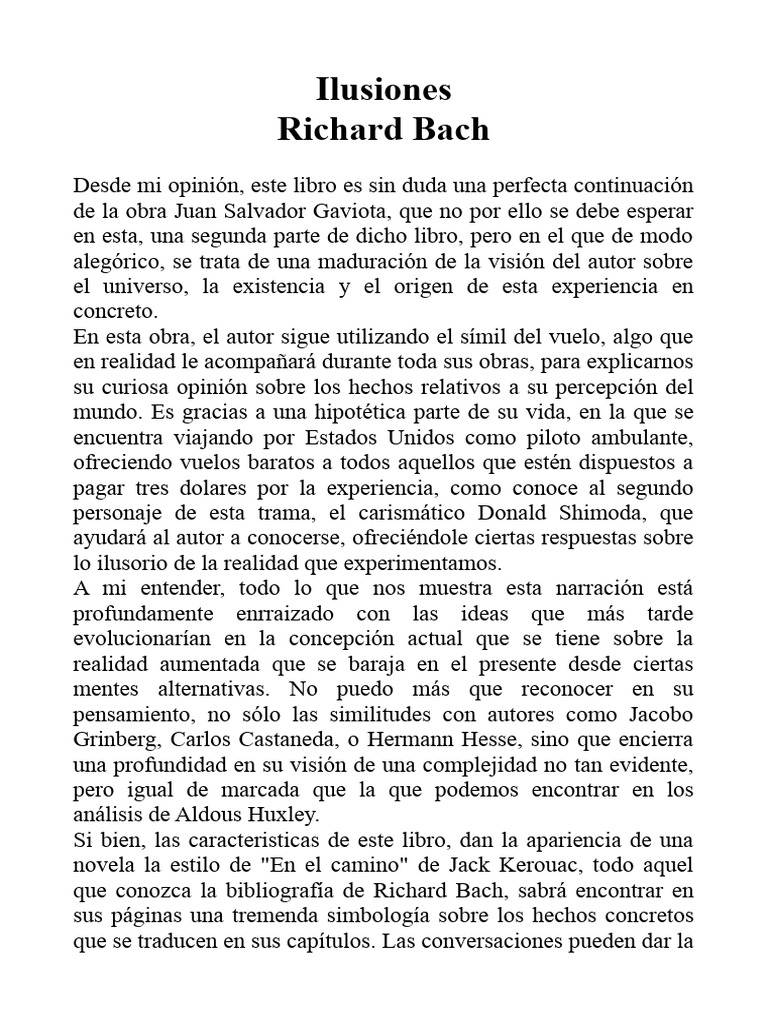 Ilusiones - Richard Bach | PDF