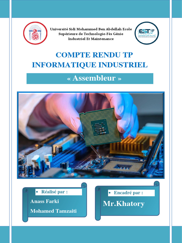 Compte Rendu D'informatique Industriel | PDF | Microprocesseur | Biens manufacturés