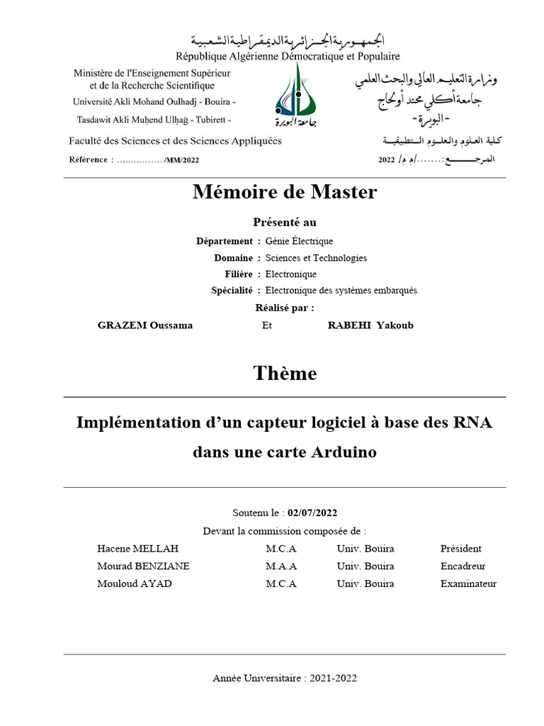 Memoire de Master | PDF | Eau | Ph