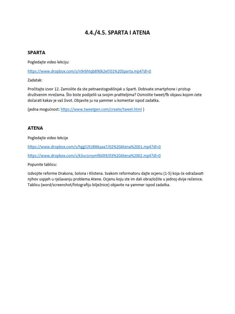 Sparta I Atena | PDF