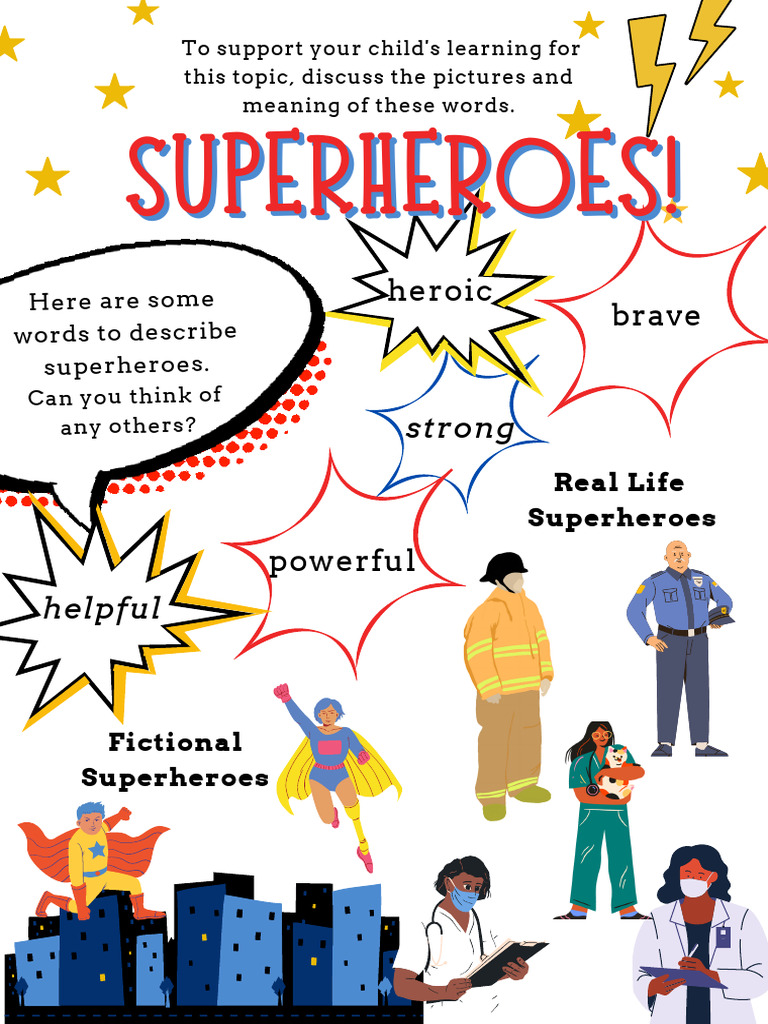 Superheroes Vocabulary | PDF | Wellness | Science & Mathematics