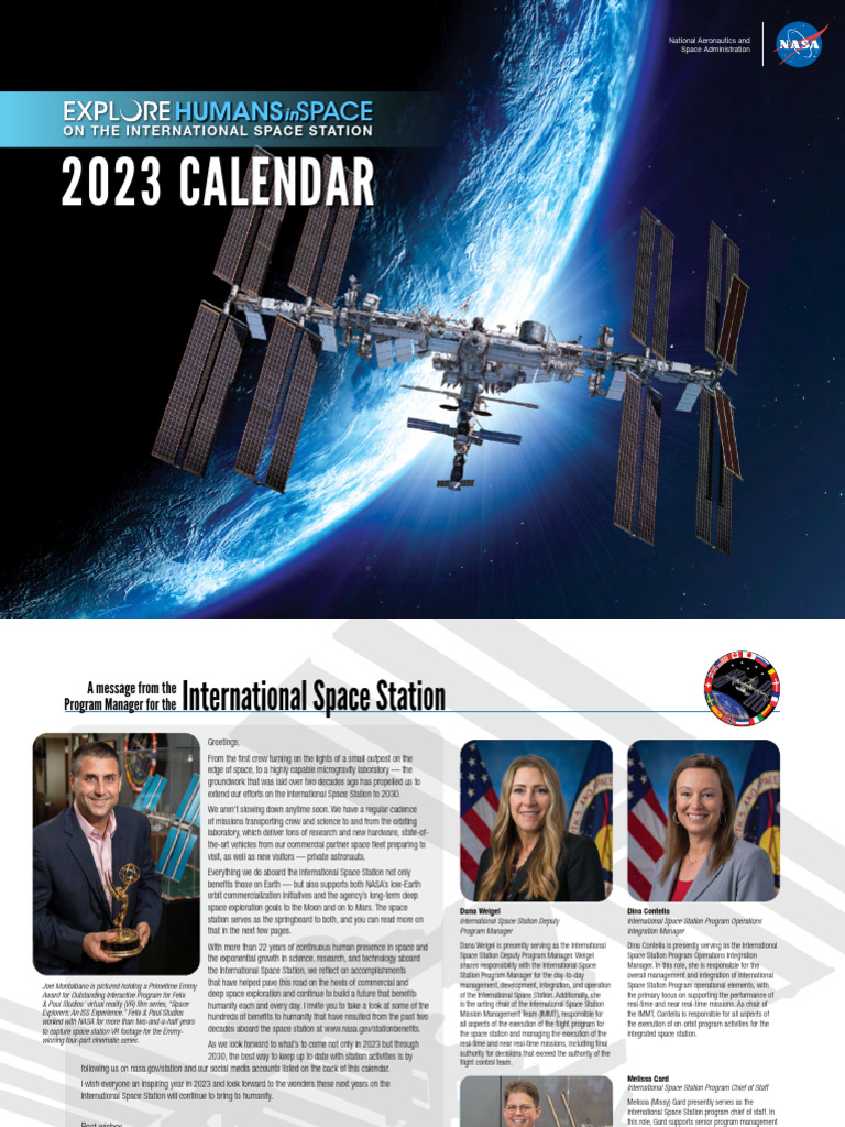 Iss Calendar-Web | PDF | International Space Station | Nasa