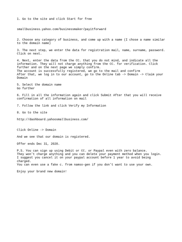 How To Get Free Domains | PDF