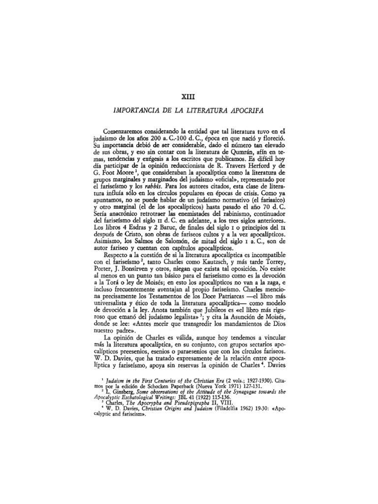 Alejandro Diez Macho - Importancia de La Literatura Apocrifa | PDF ...