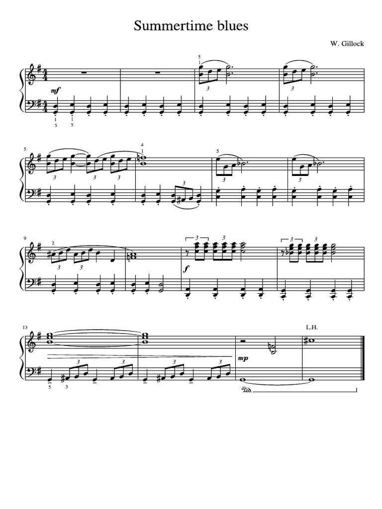 Summertime Blues | PDF