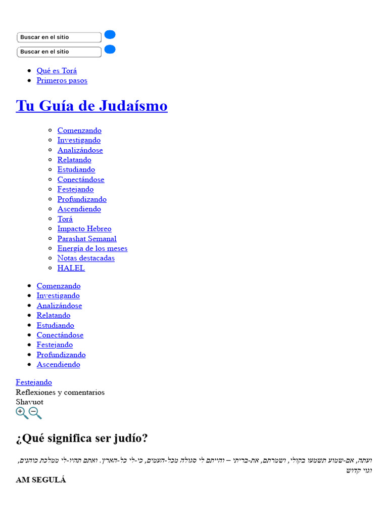 ¿Qué Significa Ser Judío? - Tu Guía de Judaísmo | PDF | Tora | Nombres ...