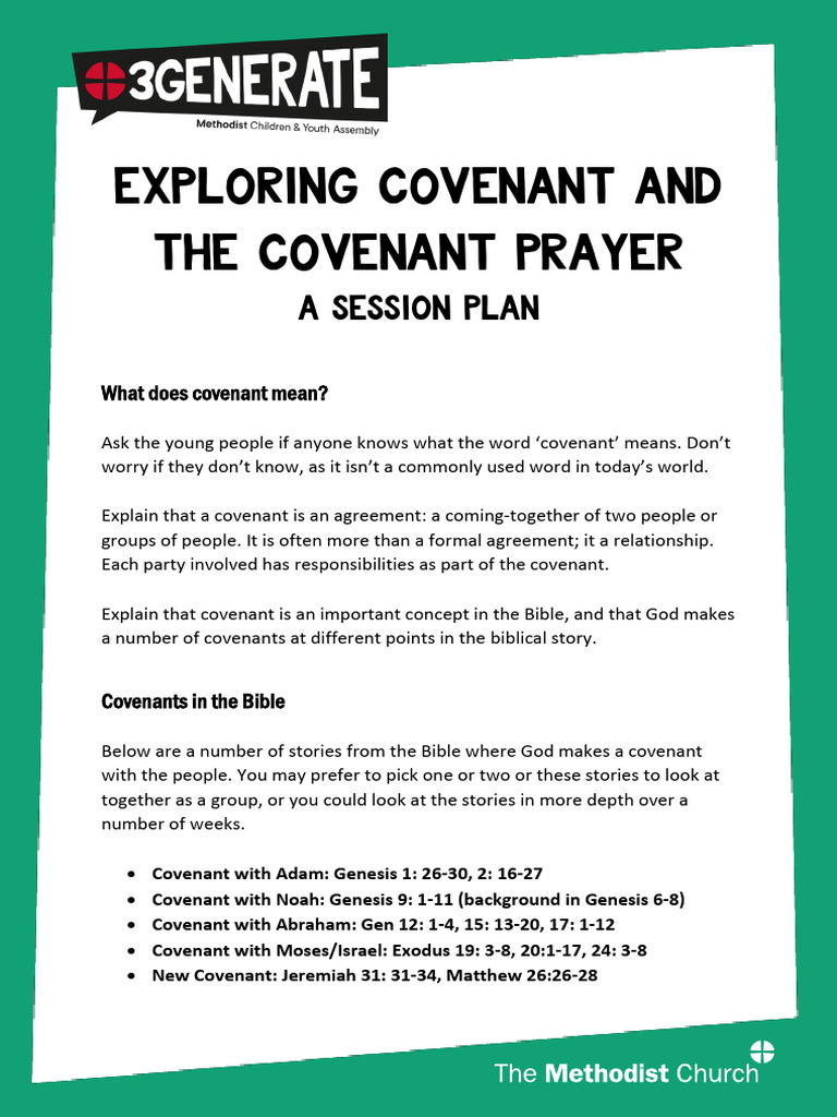 Exploring Covenant and The Covenant Prayer Finaldocx | PDF | Covenant ...