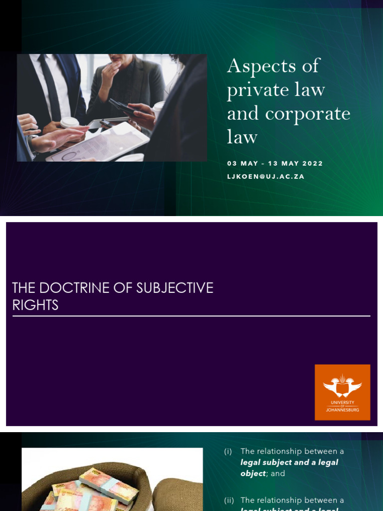 Aspects of Private and Corporate Law | PDF | Partnership | Employment