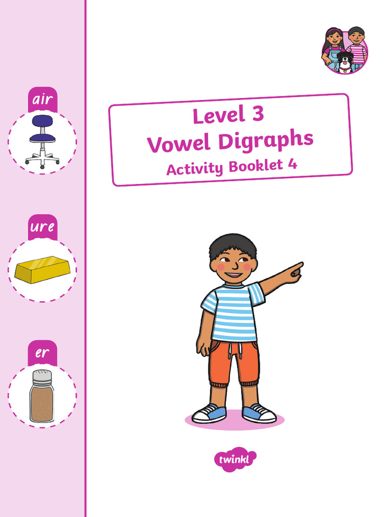 Level 3 Vowel Digraphs Activity Guide | PDF | Learning | Written ...