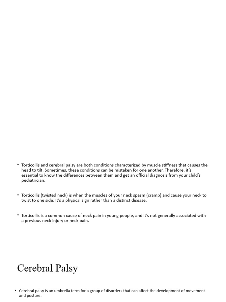 Cerebral Palsy | PDF | Cerebral Palsy | Stroke