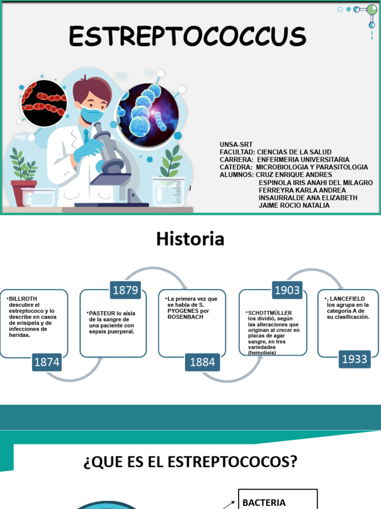 Estreptococos: Guía para Enfermería | PDF | Estreptococo | Enfermedades ...
