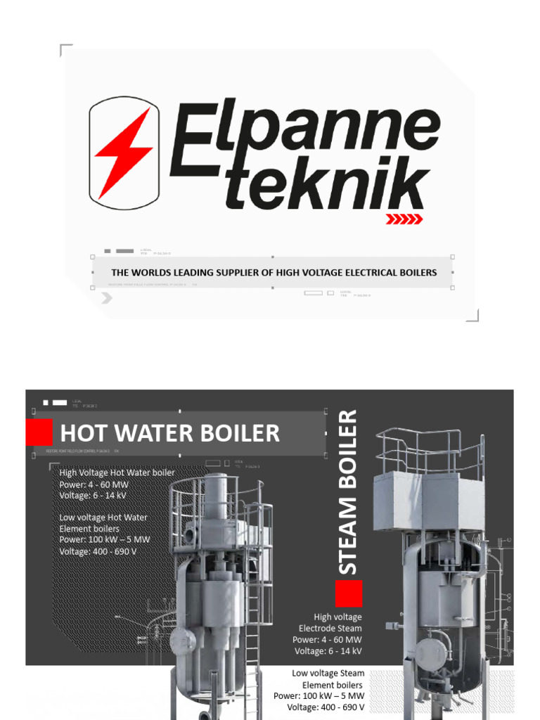 Elpanneteknik Steam Boiler Brochure - Resized | PDF | Boiler | Pump