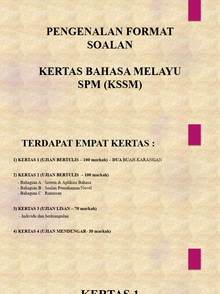 Pengenalan Format Soalan | PDF