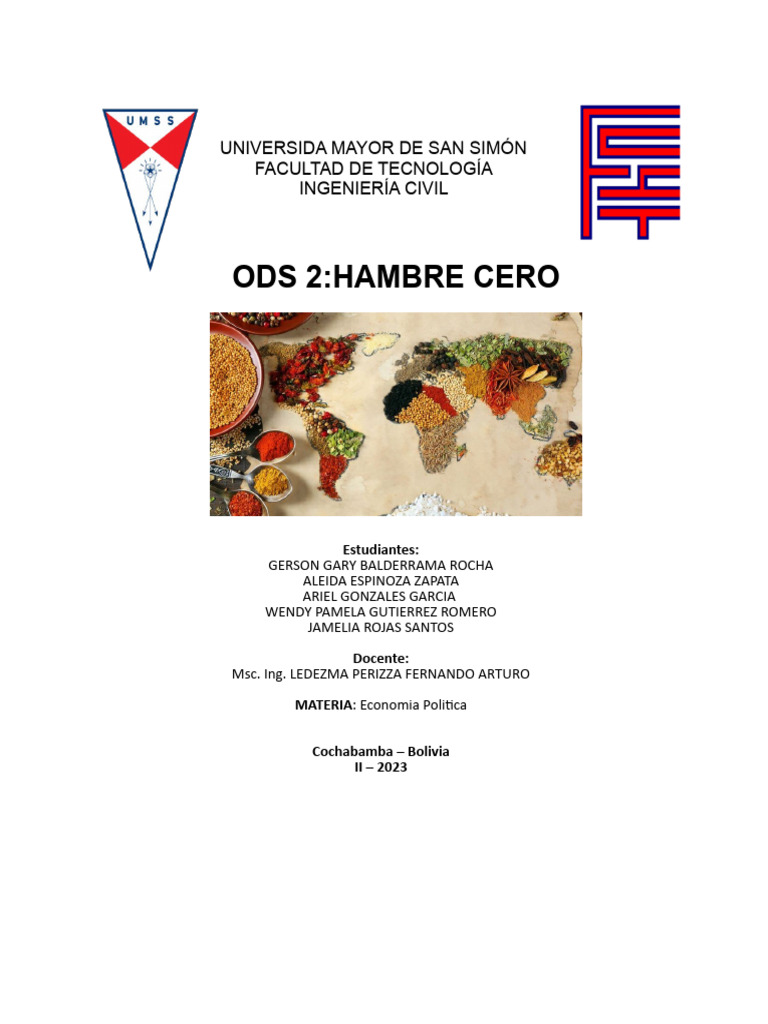 Fase III Ods 2 Hambre Cero | PDF | Seguridad alimentaria | Desnutrición
