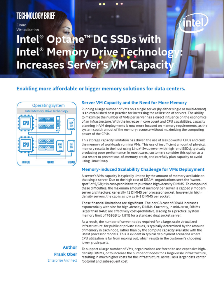 Increases Servers VM Capacity Technology Brief | PDF | Solid State Drive | Computer Data Storage