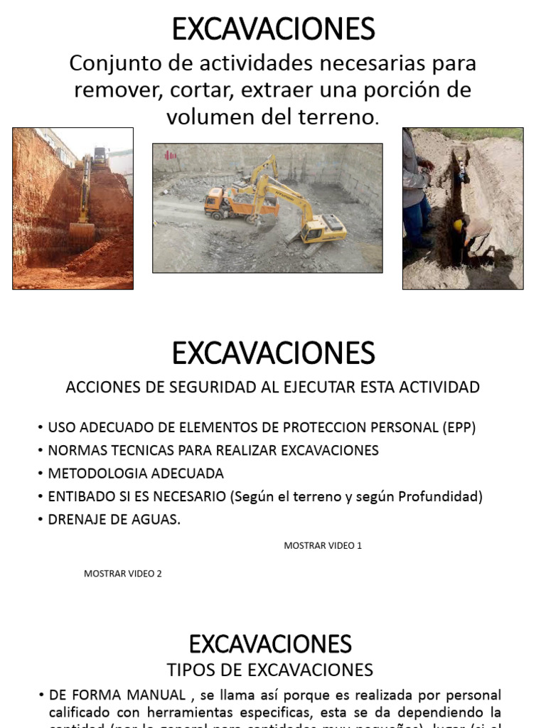 EXCAVACIONES | PDF