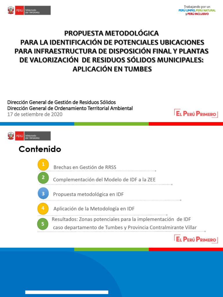 Metodología para Localizar Sitios Potenciales para Infraestructura de Residuos Sólidos | PDF ...