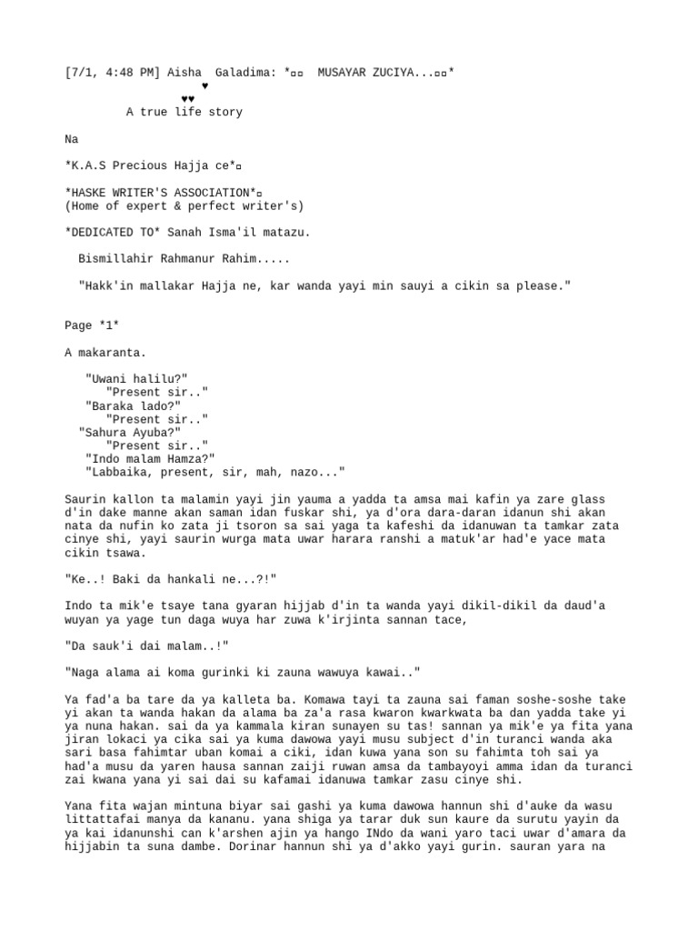 Musayar Zuciya Complete-1-1 | PDF