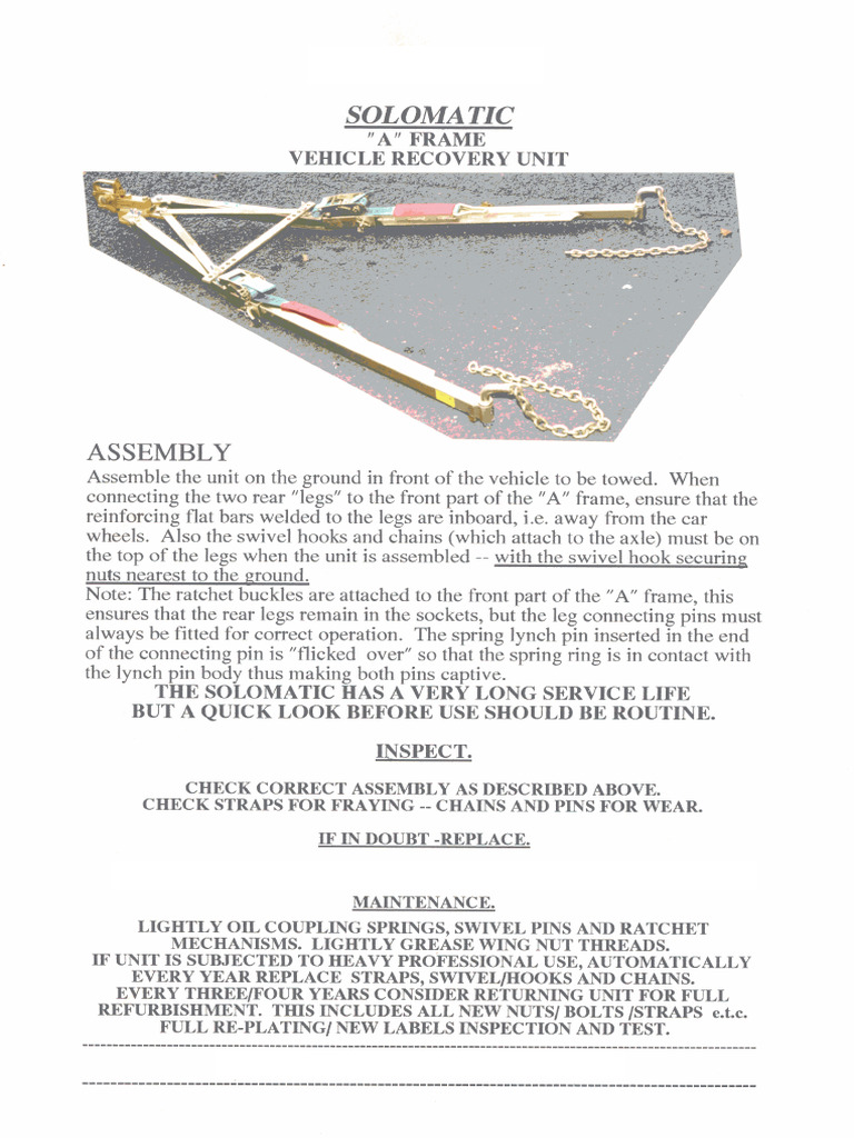 A Frame Instructions | PDF