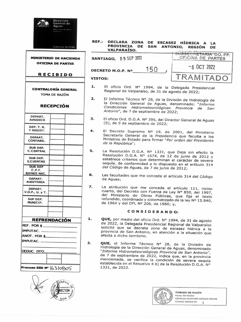 DTR 150 2022 | PDF | Precipitación | Hidrografía