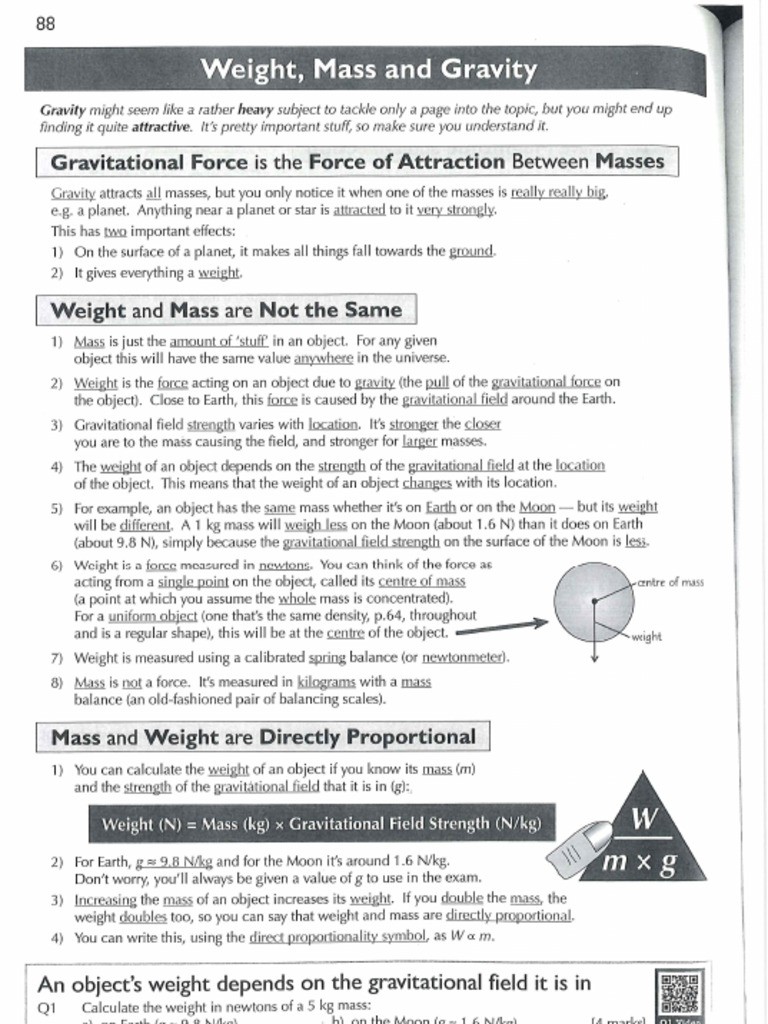 Mass Weight Gravity | PDF