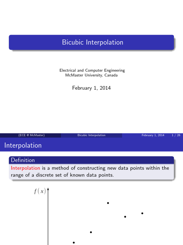 Interp 1 | PDF | Interpolation | Computer Graphics