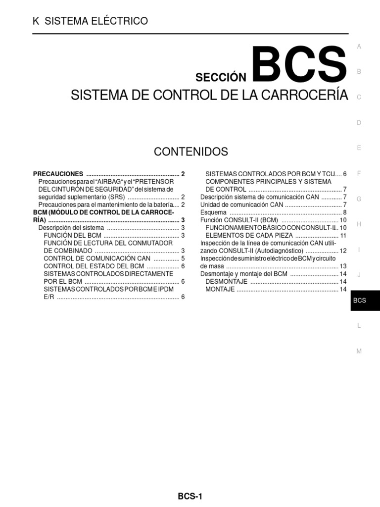 BCS | PDF | Airbag | Conector eléctrico