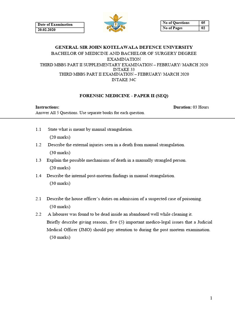 SEQ 2020 Corrected Version | PDF | Informed Consent | Autopsy