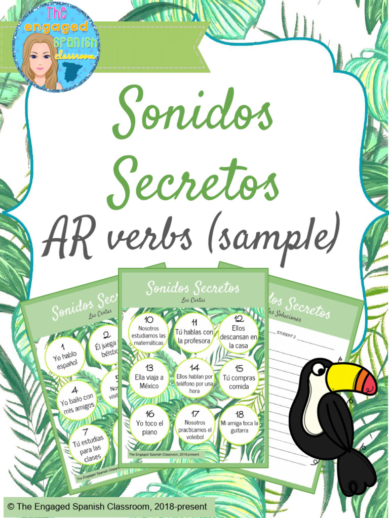 Sonidos Secretos: AR Verbs (Sample) | PDF | Digital Millennium ...