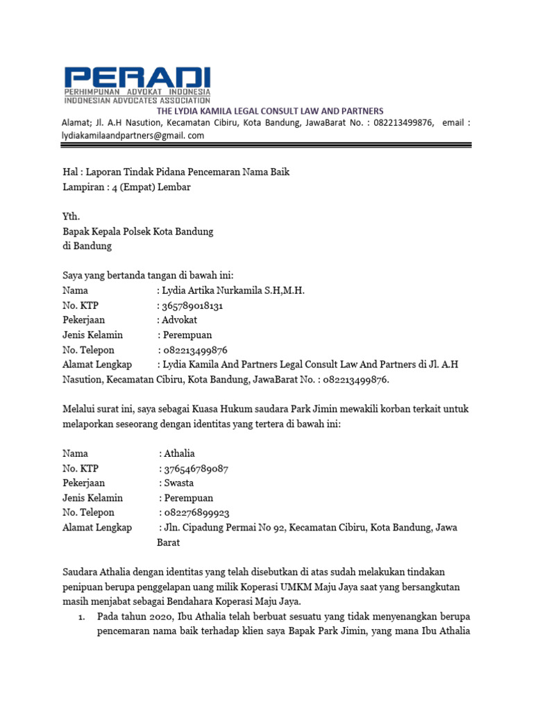 Surat Laporan Kepolisian | PDF | Ilmu Sosial | Hukum