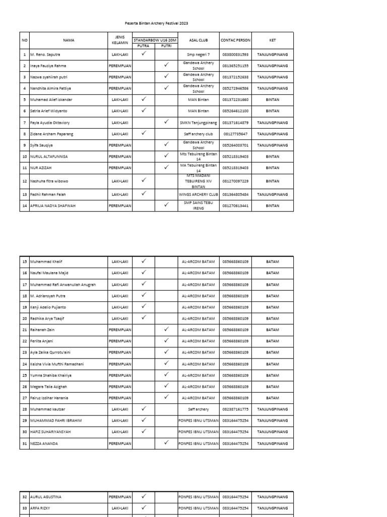 Standarbow U16 20M | PDF