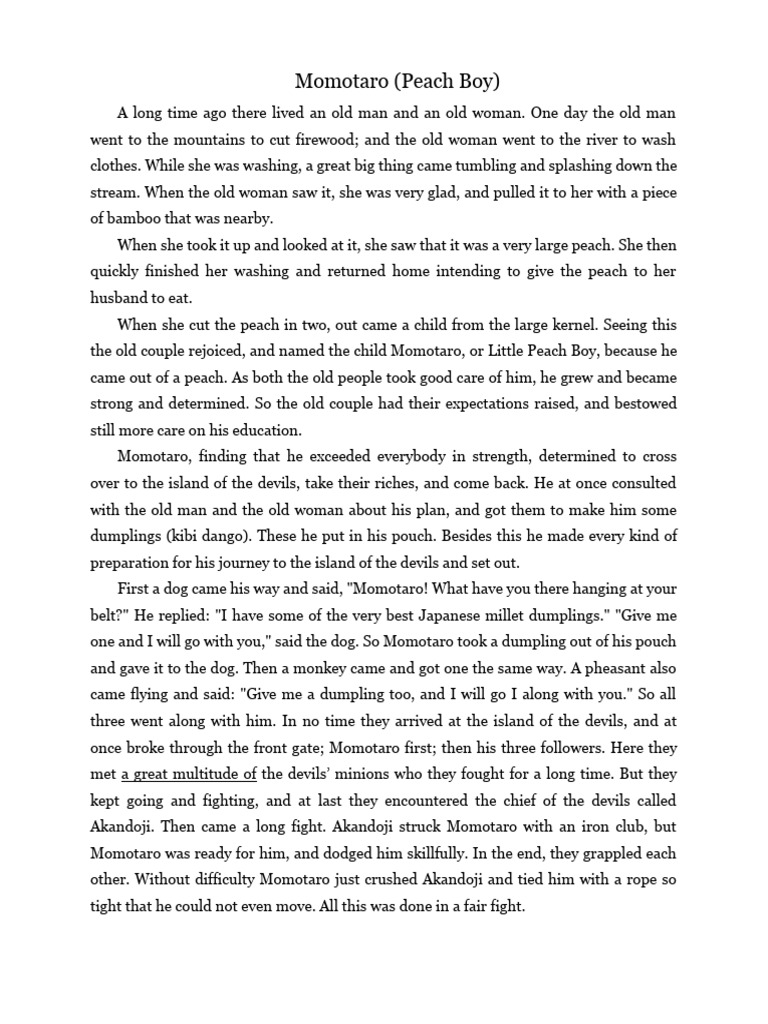 Momotaro | PDF