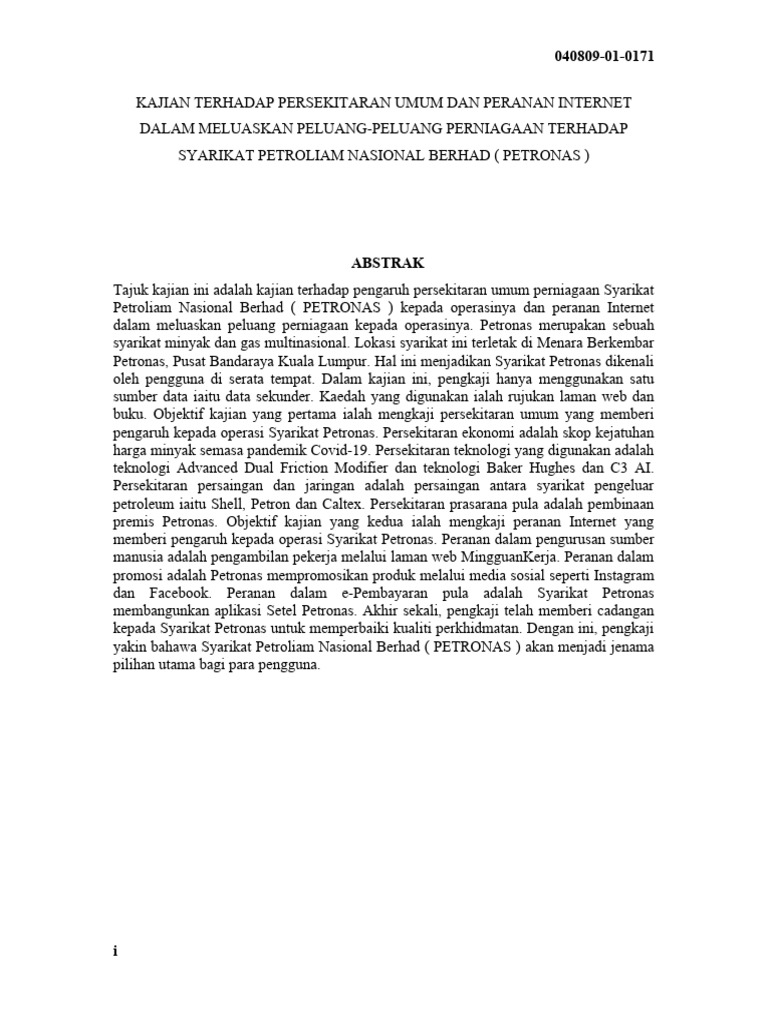 Abstrak KK PP Sem 3 | PDF