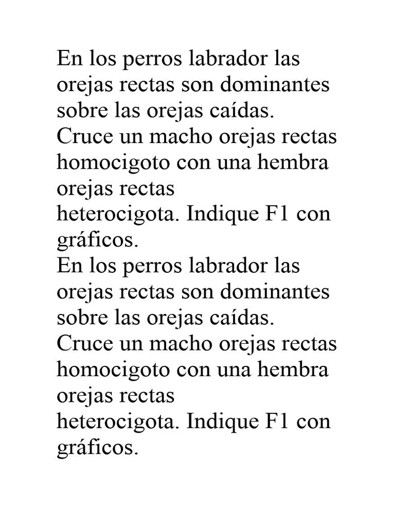 Ejercicios Leyes de Méndel | PDF Ejercicios Leyes de Méndel | PDF
