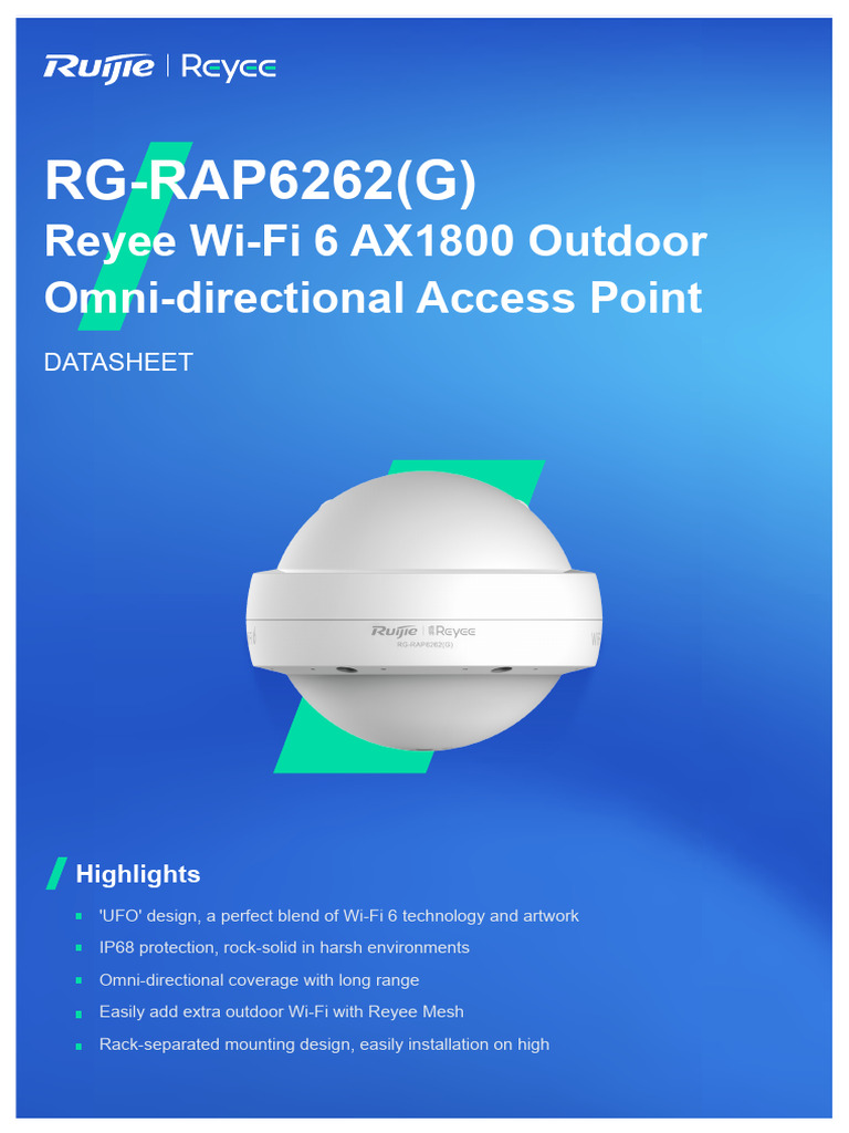 RG Rap6262 (G) V1.1 | PDF | Wi Fi | Wireless Lan