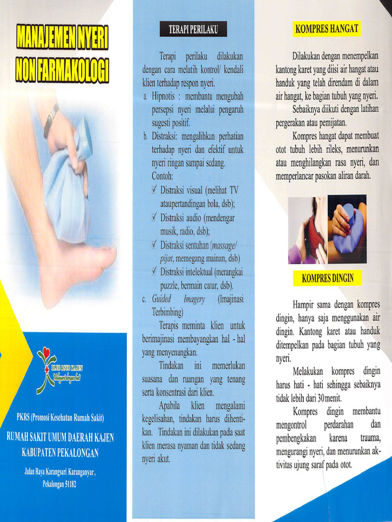 Leaflet Manajemen Nyeri Non Farmakologi | PDF