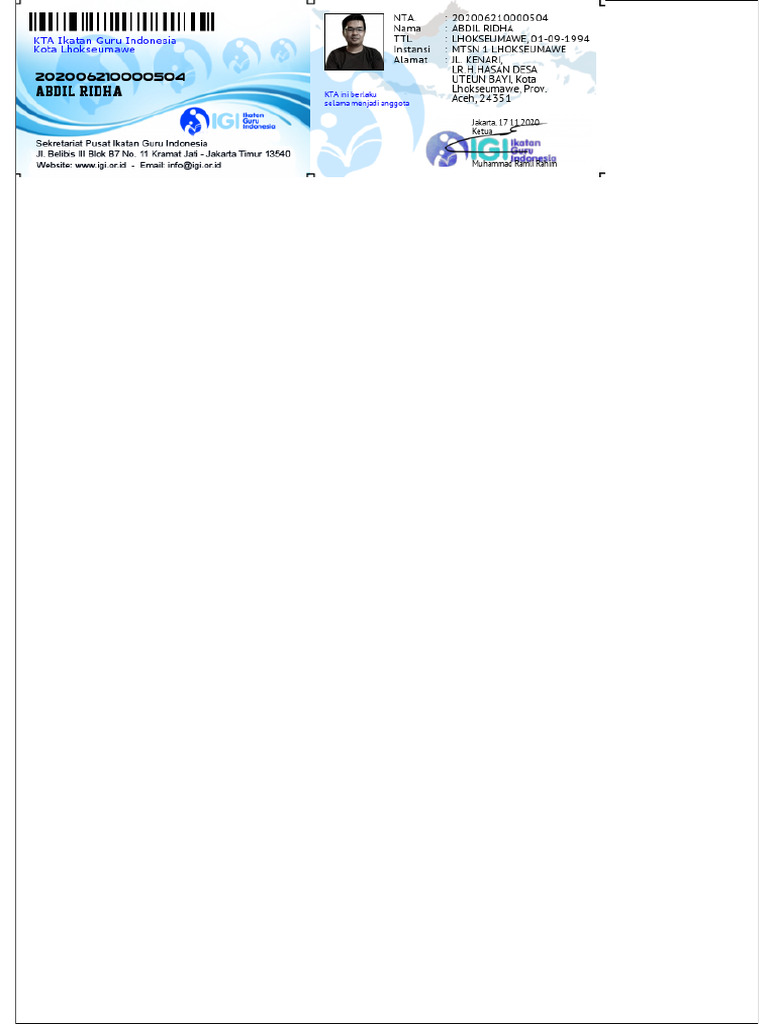 Kartu Igi | PDF