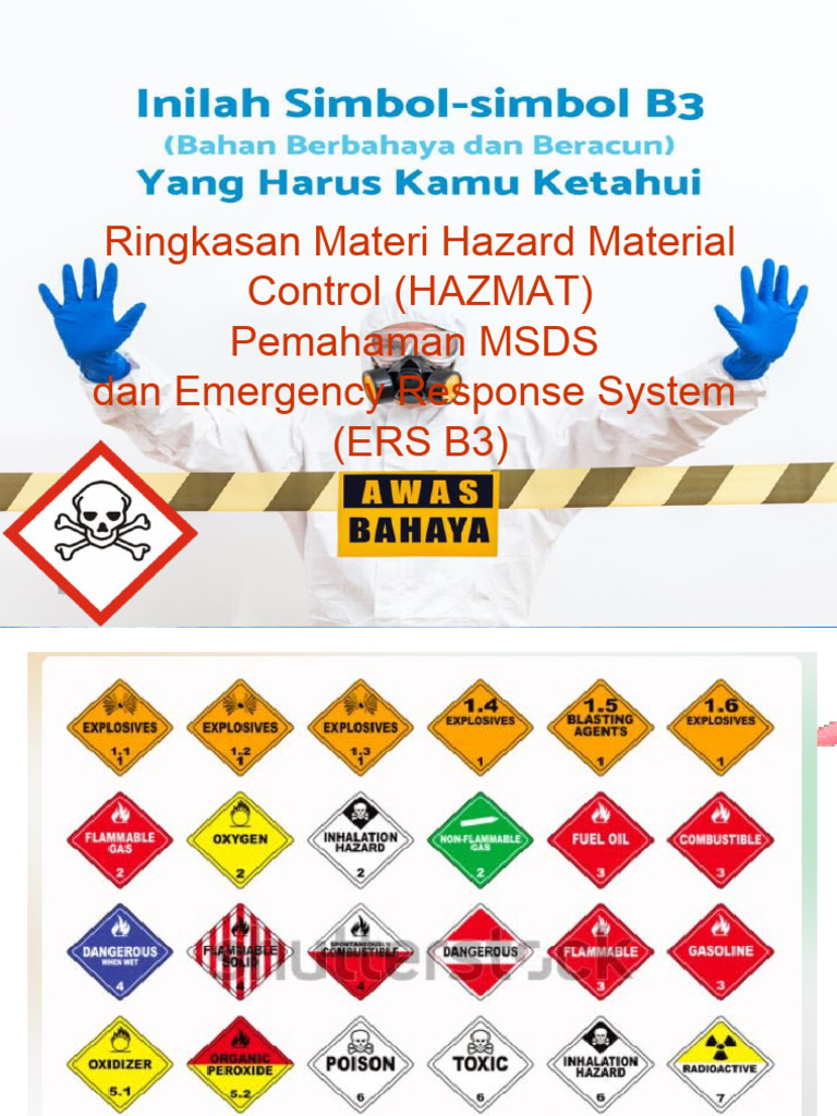 Pemahaman MSDS dan HAZMAT B3 | PDF | Pengembangan Diri