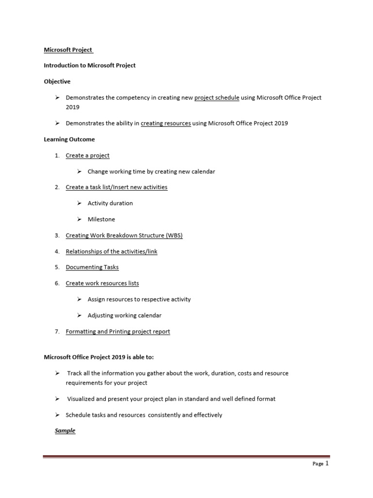 03-Week 6 & 7 - Additional Notes - Microsoft Project | PDF | Computing ...