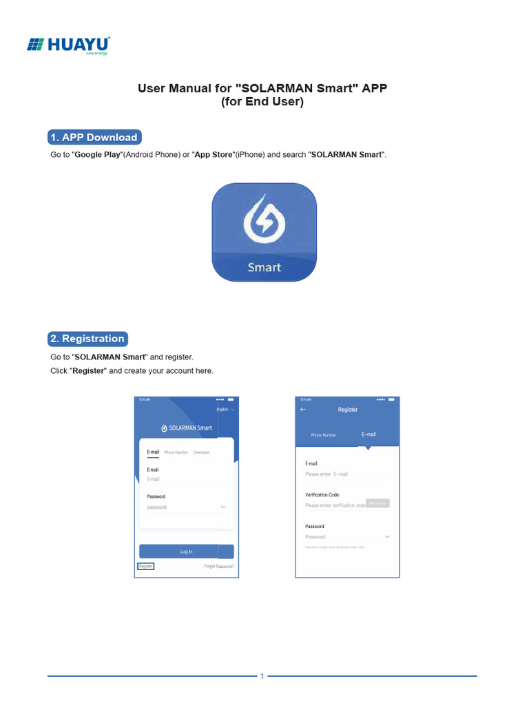 User Manual For Solarman Smart APP (End User) | PDF