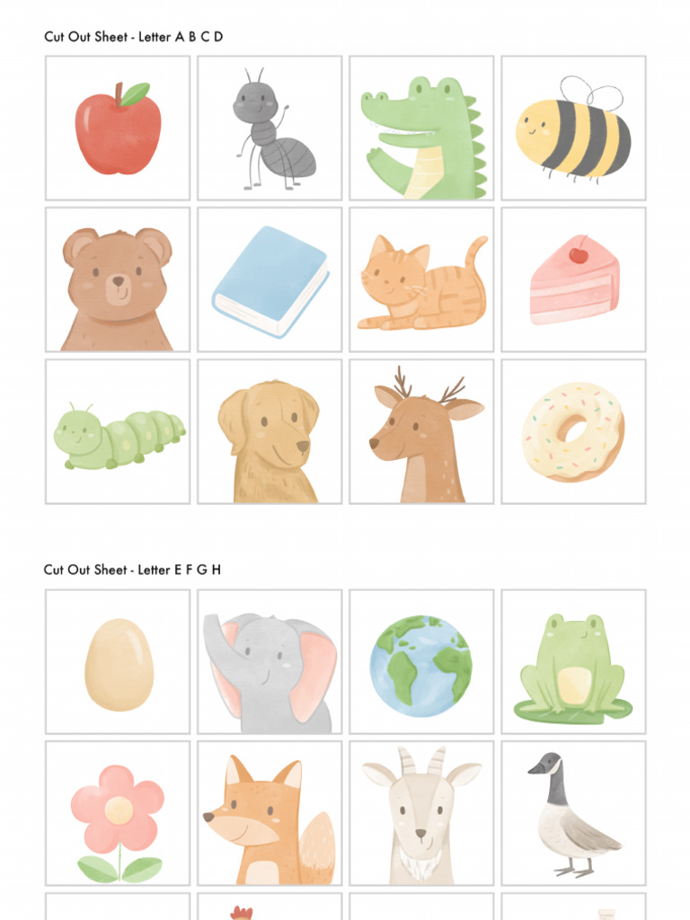 Cut Out Sheets 1 | PDF